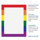 Current Rainbow Letter Paper - Set of 25 Pride Stationery Papers, 8.5 ...