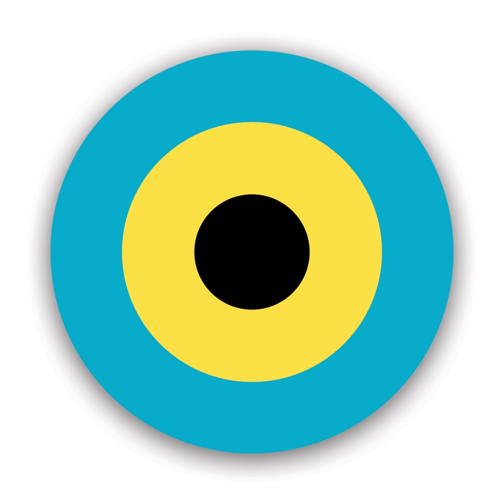 Royal Bahamas Defence Force Air Wing Roundel Sticker Decal - Self ...