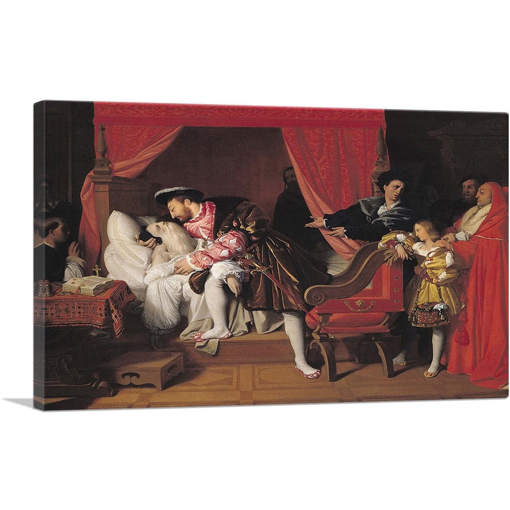 ARTCANVAS Francis l Receives Last Breaths Of Leonardo Da Vinci 1818 ...