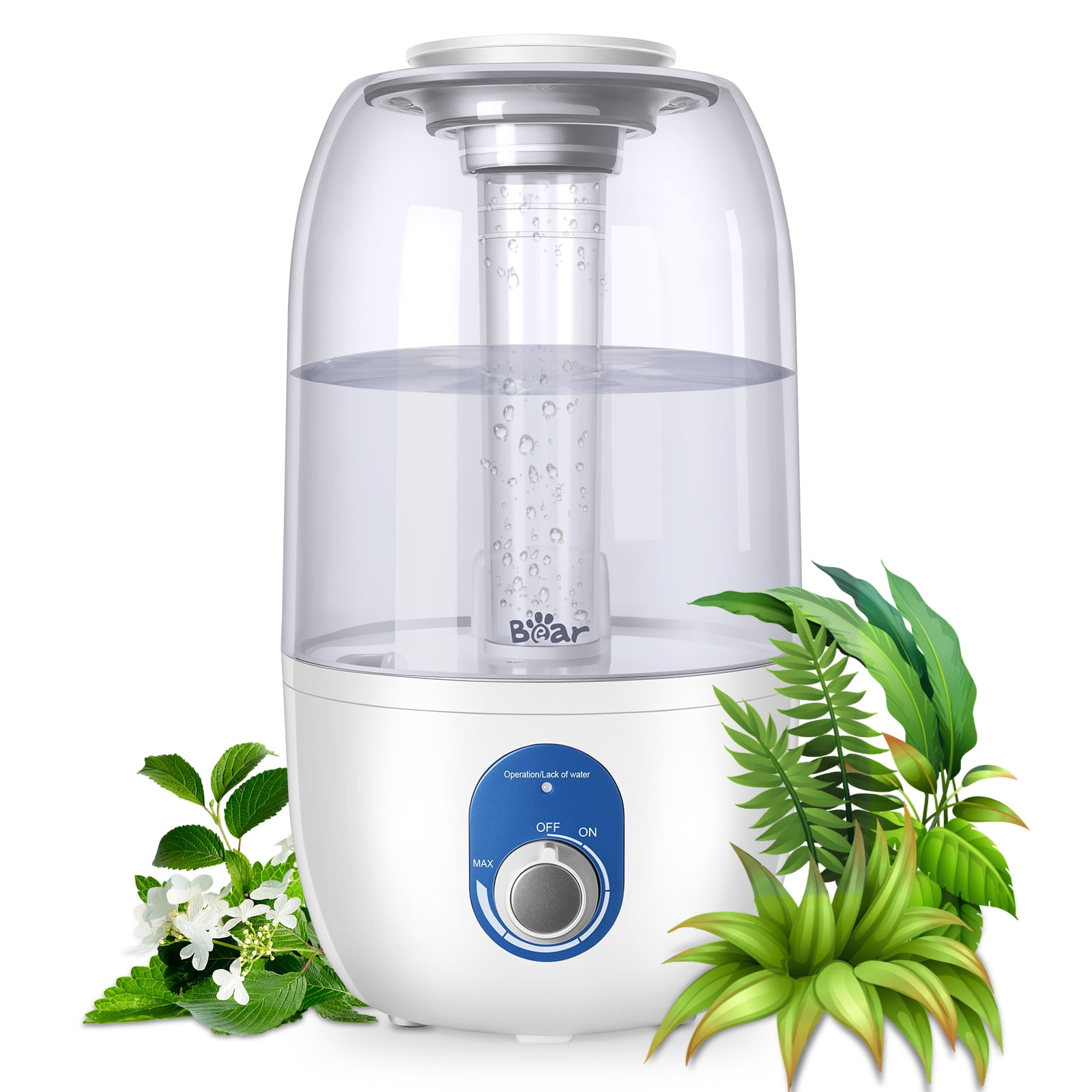 BEAR Humidifiers for Bedroom, 3L Cool Mist Humidifier - Walmart.com