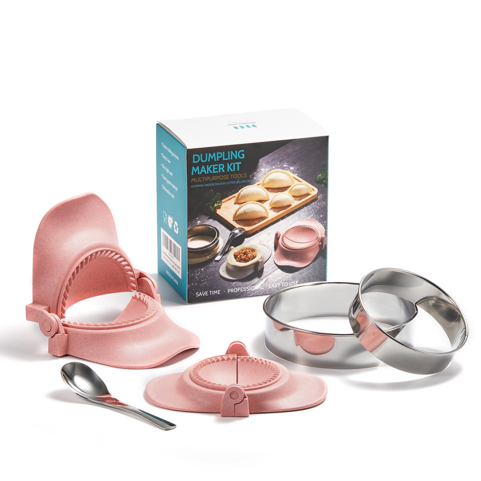 MUMSUNG Dumpling Maker, Empanadas Press Mold Set With Ring Cutter and ...