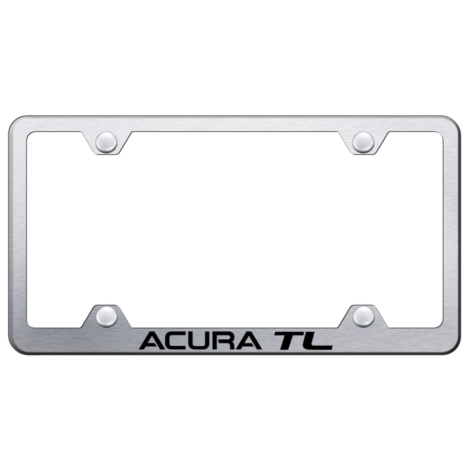 Acura TL Laser Etched Stainless Steel Wide Body License Plate Frame ...