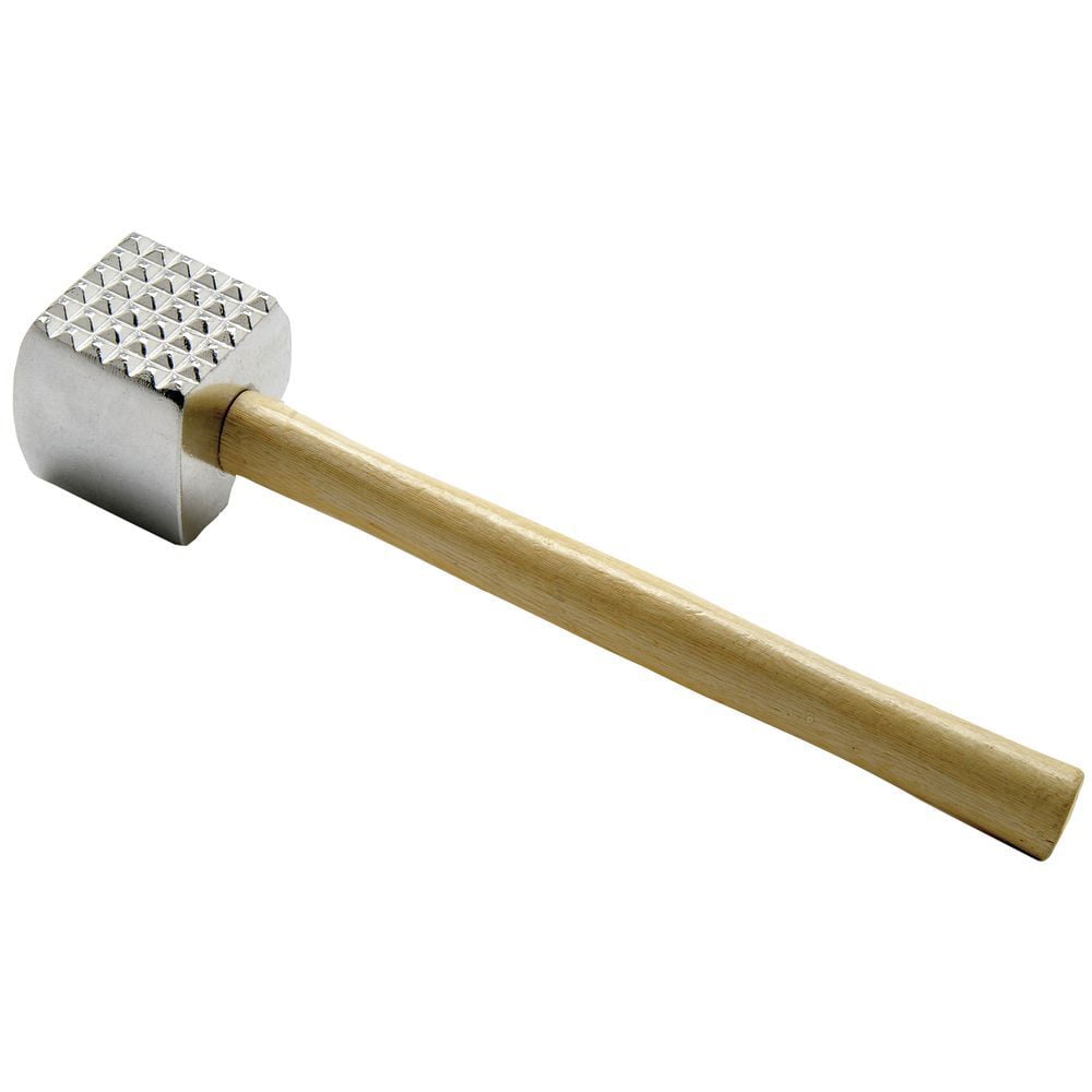 HUBERT® Meat Tenderizer Aluminum with Wood Handle - 14"L - Walmart.com