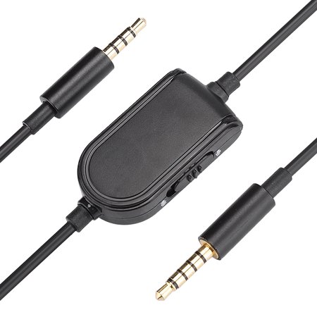 3.5mm Plug Headset Cable, High Fidelity TPE 200cm Length Game Headset ...