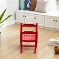 BplusZ Child's Rocking Chair, Solid Hardwood, Red, Indoor Outdoor Porch ...