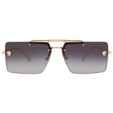Versace Gold Sunglasses VE 2245 10028G for Women, Rimless, Size 60-13 ...
