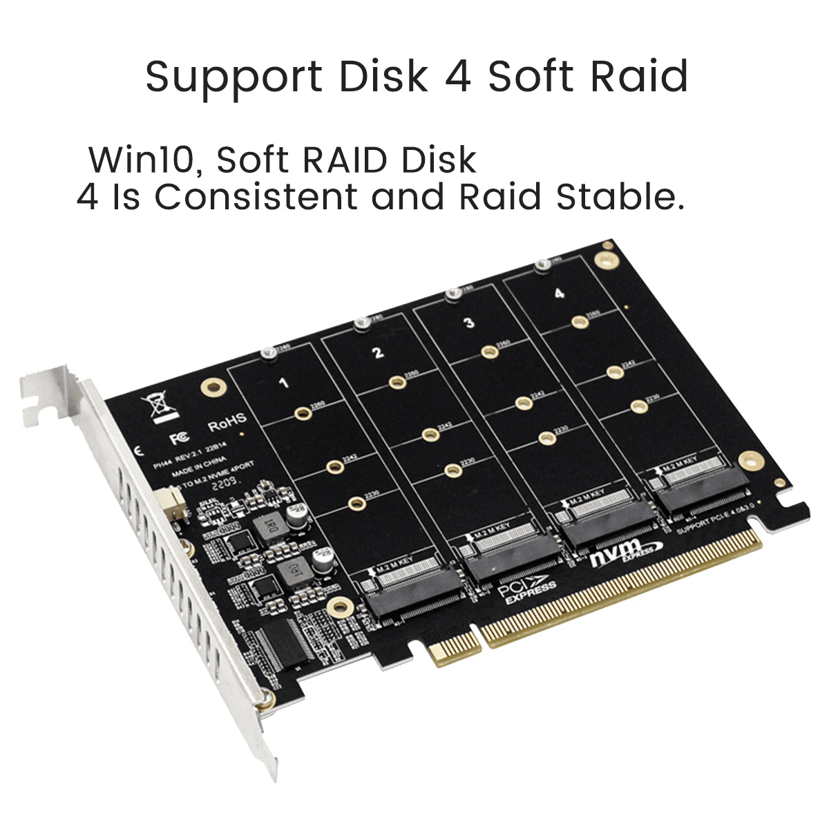 Click here for Unbranded 4 Port M.2 Nvme Ssd To Pcie X16m Key Har... prices