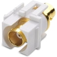 ASIASN-5-Pack Gold-Plated BNC Keystone Jack Inserts in White - Walmart.com