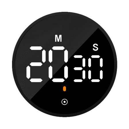 Magnetic Led Digital Smart Timer - Rotation Countdown Timer（Black ...