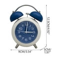 Blue Smart Electronic Alarm Clock With Night Light Silent Non Ticking ...