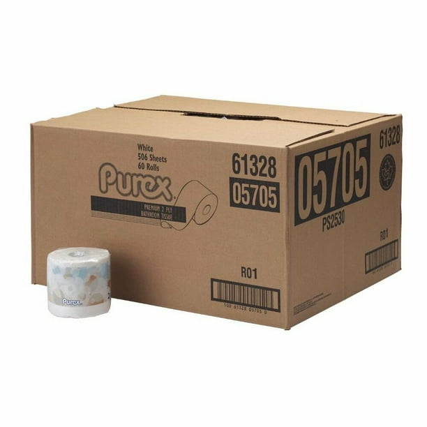 Purex® Bathroom Tissue, 2-Ply, 60 Rolls/Case, 506 Sheets/Roll - Walmart.ca