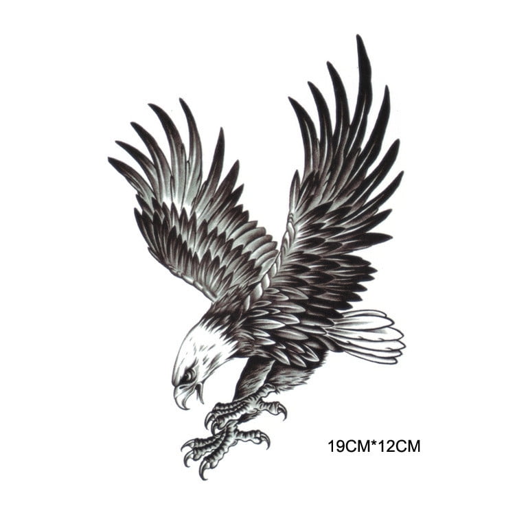 Tattoo Eagle Feather Swallow Temporary Tattoos 3d Butterfly Flower Fake