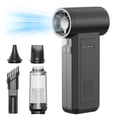 2 in 1 Compressed Air Duster Adjustable Speeds Super Power Cordless Air ...