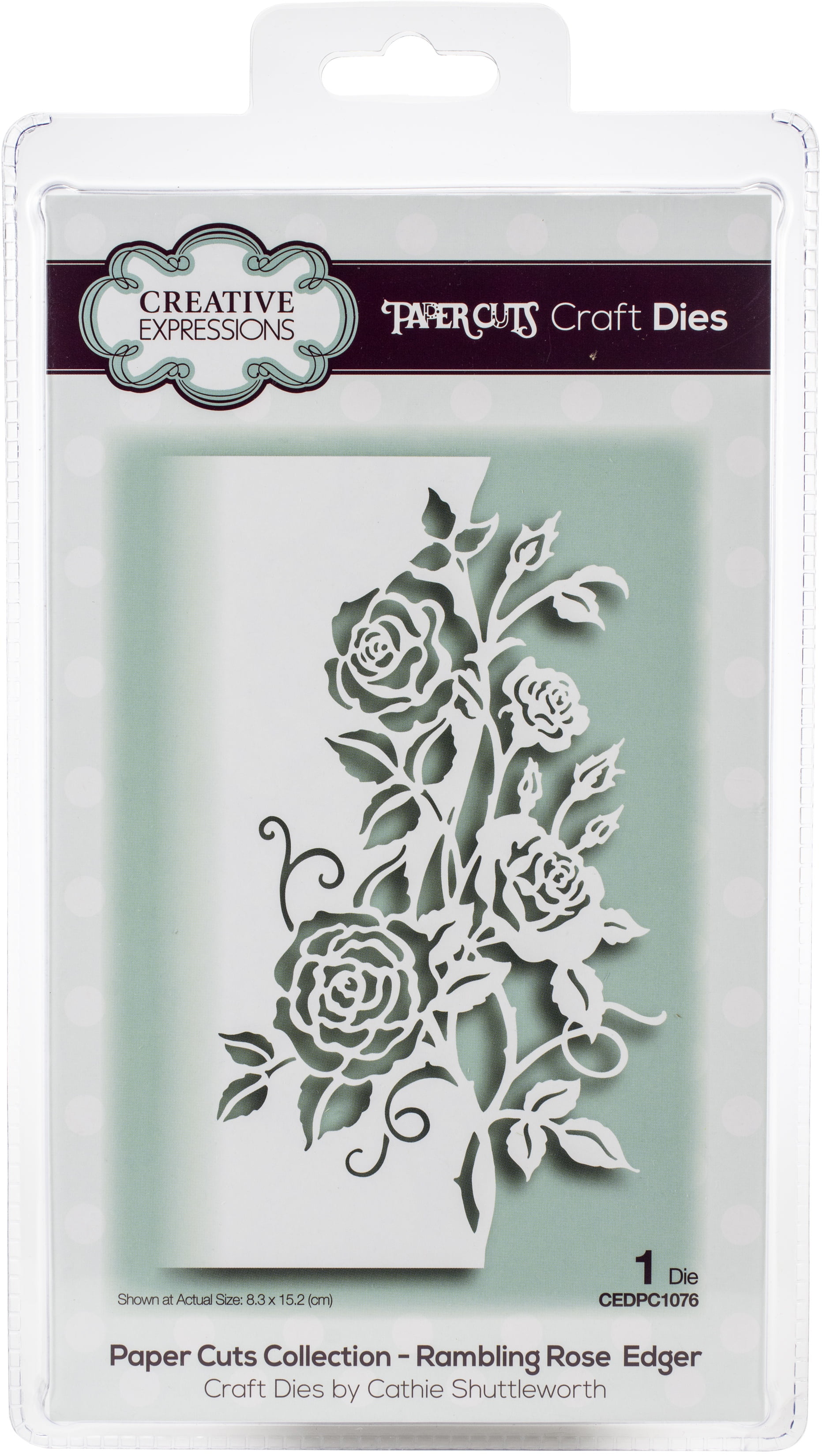 Creative Expressions Paper Cuts Edger Craft Dies-Rambling Rose ...