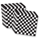 Race Car Theme Party Supplies - Checkered Flag Decor | Includes Plates ...