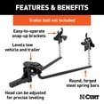 CURT 17000 Round Bar Weight Distribution Hitch, Up to 6K, 2-Inch Shank ...