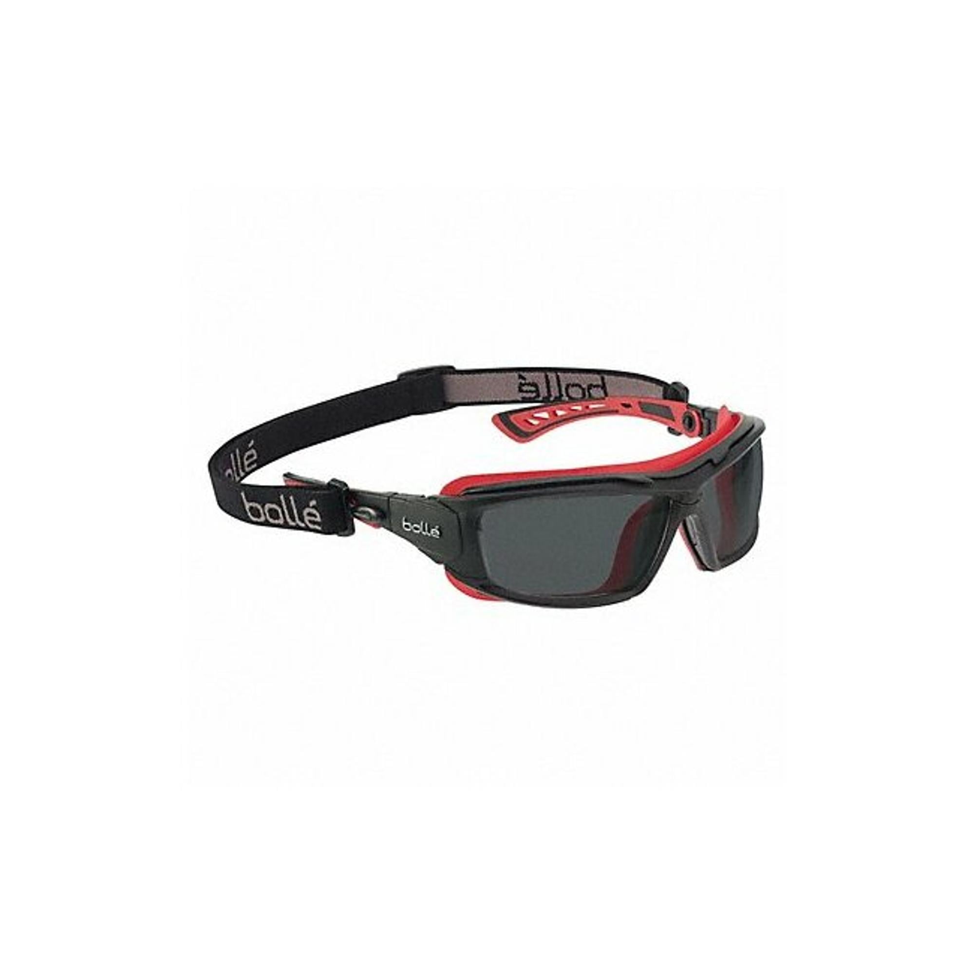 Bolle Safety 40300 Ultim8, Smoke Pc Asaf - Platinum, Black & Red Frame ...