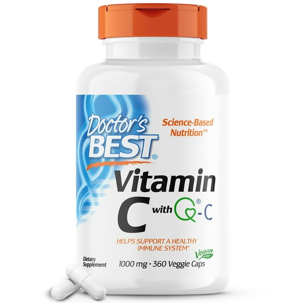 Suplemento Doctor's Best de vitamina C de 1000 mg con Q-C 360 cápsulas | Bodega Aurrera en línea