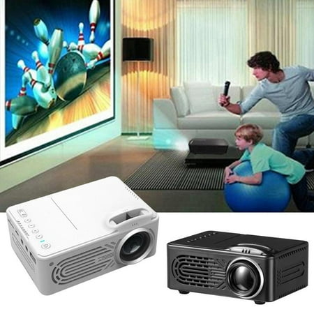 Portable Mini LED Projector HD 1080P Full Color LED LCD Video Projector ...