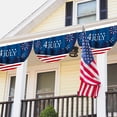 BVEBJDX Independence Day Decorative Fan-Shaped Flag Polyester Printing ...