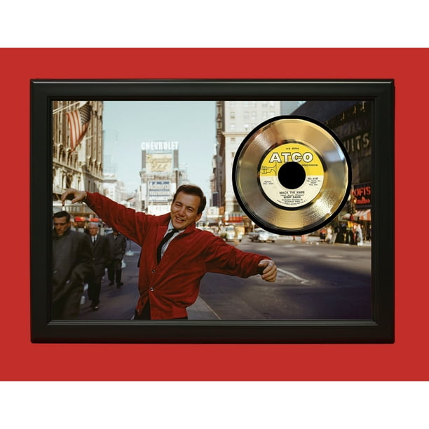 Bobby Darin Mack The Knife Poster Art Wood Framed 45 Gold Record ... Bobby Darin Mack The Knife Poster Art Wood Framed 45 Gold Record ...