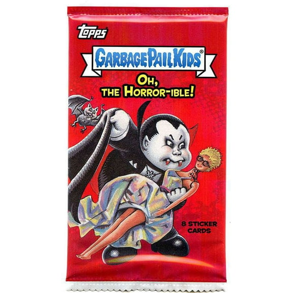 Garbage Pail Kids Oh, The Horror-ible Trading Sticker Card Fat Pack [24 ...
