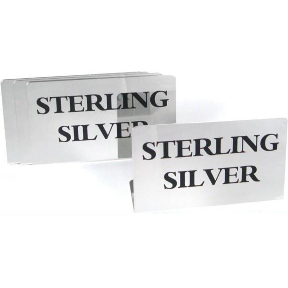 4 Sterling Silver Signs Showcase Countertop Displays - Walmart.com