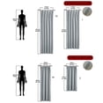 Fade Thermal Curtain with Hooks, Sunlight Filtering Polyester Window ...