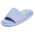 Floopi Women's Open Toe Soft Knit Slide W/Embroidery Stitch Jersey ...