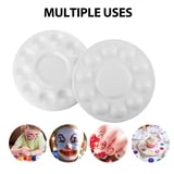LotFancy 12 Small Plastic Paint Pallets for Kids, Painter Mixing Tray ...