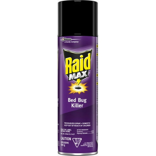 Raid Max Bed Bug Insect Killer Spray, Kills Bed Bugs and Eggs, Works ...