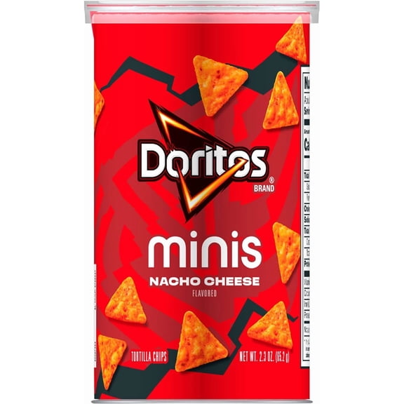 Doritos Nacho Cheese Flavored Tortilla Chips, Individually Wrapped 1 oz ...
