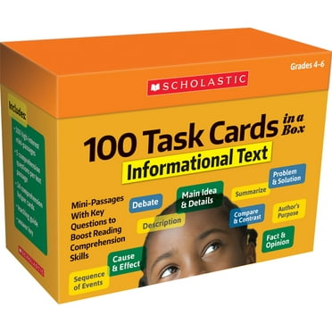 100 Task Cards in a Box: Figurative Language: Mini-Passages with Key ...