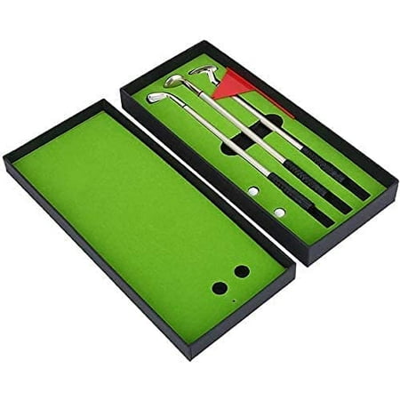 Golf Club Pen Set, Mini Desktop Golf Pen Gift Set with Putting Green 2 ...