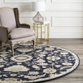 Mark&Day Area Rugs, 6x6 Caraquet Traditional Ink Square Area Rug (6 ...