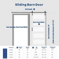 48”×84” Sliding Barn Door,8FT(Double 4 FT) Brushed Nickel Sliding Door ...