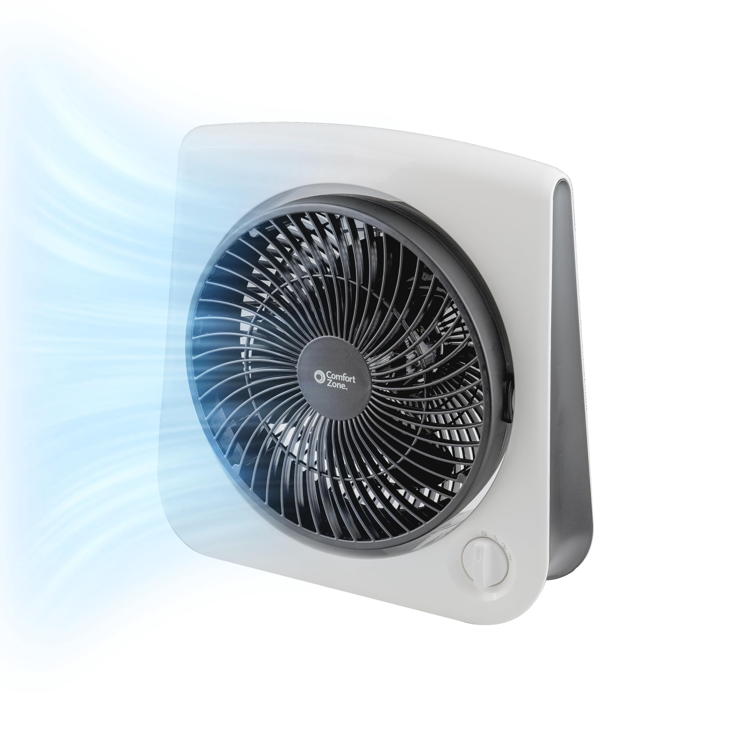 Comfort Zone Turbo Ventilador de escritorio de mesa con cabezal ...