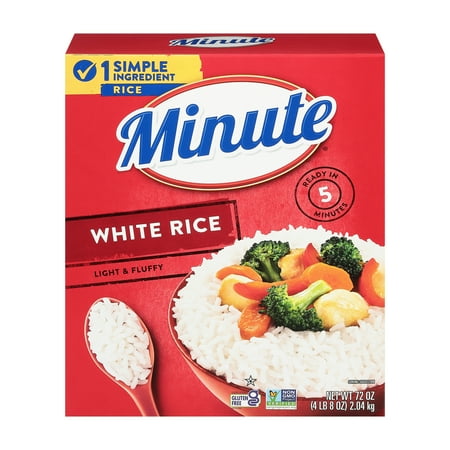 Minute Instant White Rice, Light and Fluffy, 72 oz – Walmart Inventory ...