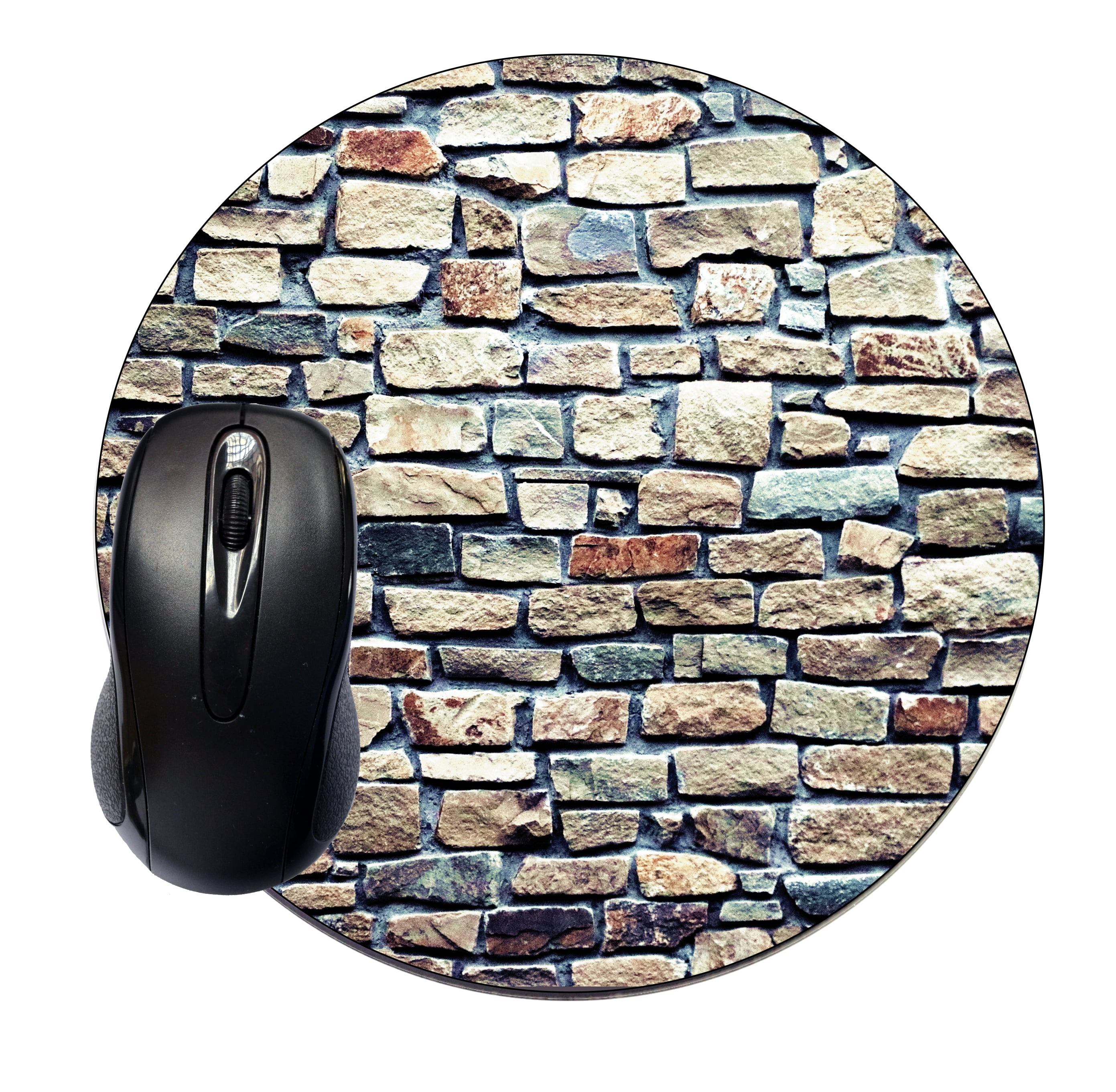 Mouse Mat Pad Mousepad Cute Desk Round Circle Mousemat Vintage Stone ...