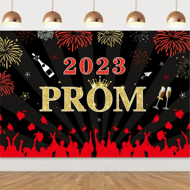 Prom 2023 Banner Backdrop Decorations, Graduation Prom Night Class of ...