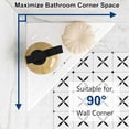 Corner Shower Shelves, 10” Recessed Tile Shower Shelf, 304 Stainless ...