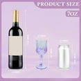 24-Pack Vintage Style Plastic Wine Goblets – Transparent Cordial ...