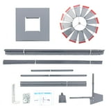 Ktaxon 8FT Heavy Duty Outdoor Metal Windmill, Weather Resistant Yard ...