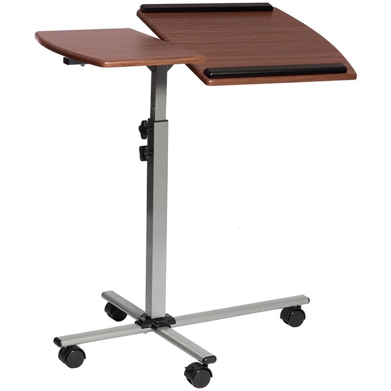 Techni Mobili Deluxe Rolling Laptop Stand, Walnut - Walmart.com
