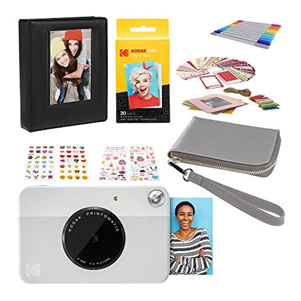 Kodak PRINTOMATIC Instant Print Camera (Grey) Scrapbooking Album ...