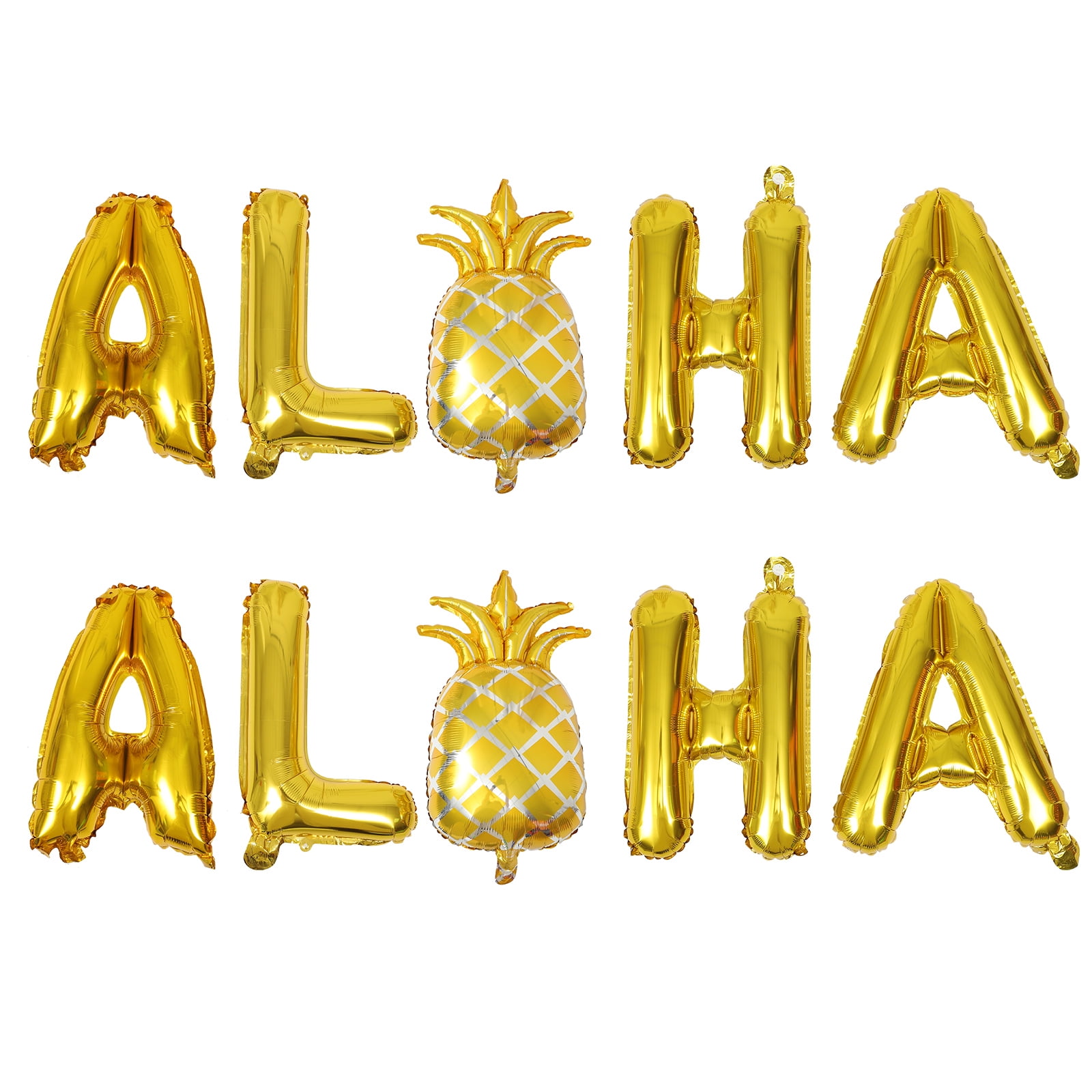 NUOLUX Balloons Hawaiian Aloha Foil Balloon Party Supplies Favors ...
