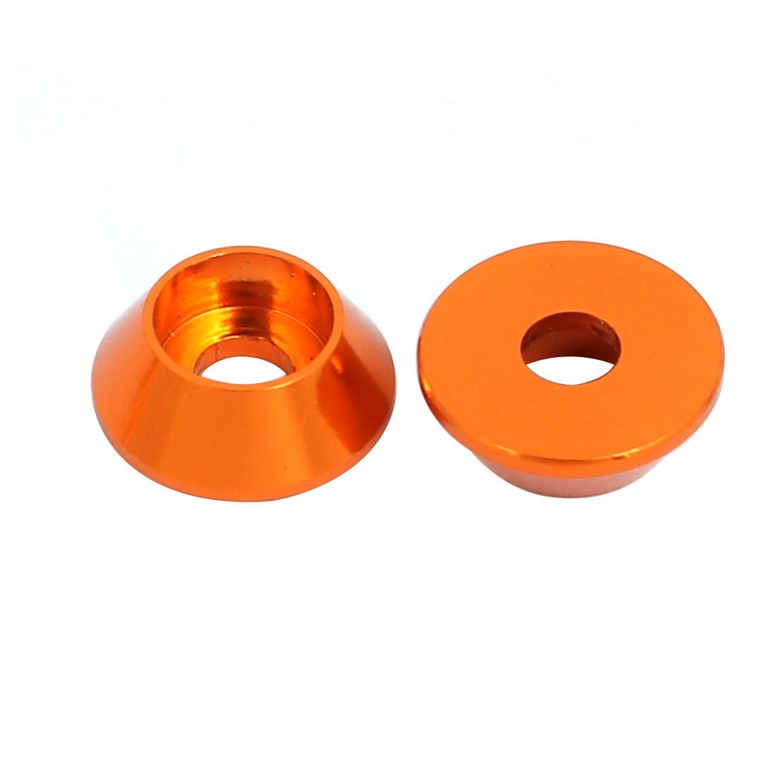 M3 Aluminium Alloy Cone Shaped Round Cup Fender Bumper Washer Orange ...