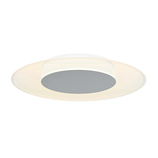 Artika ECHO Modern Flush Mount Ceiling Light Fixture, White and Chrome - Walmart.ca