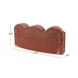 Pavestone 12" Curved Scallop Red Concrete Edger - Walmart.com