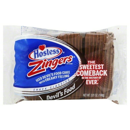 Hostess Chocolate Zingers Devil's Food Snacks, 3.81 oz - Walmart.com